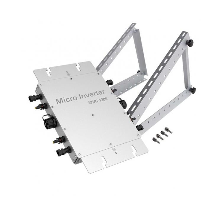 Silver Balcony Solar Micro Inverter Power Station 1200w Solar Grid Tie ...